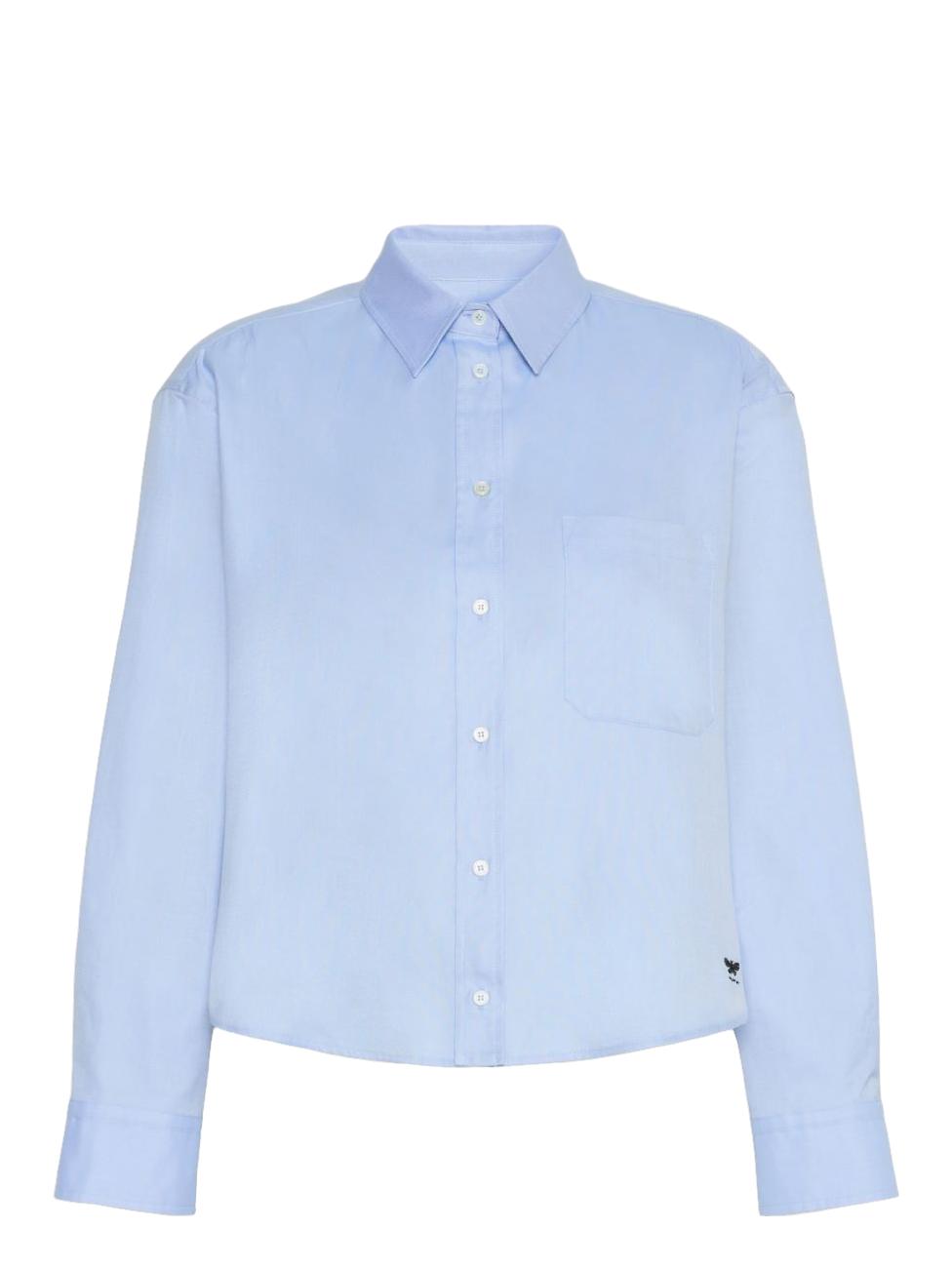 MAX MARA Max Mara Cotton Oxford Shirt with Embroidered Logo